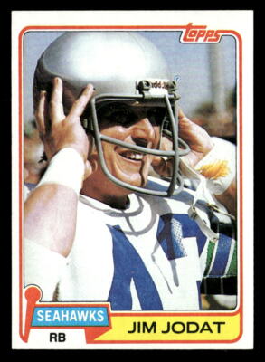 Jim Jodat 1981 Topps Rookie Card #358 Seattle Seahawks | eBay