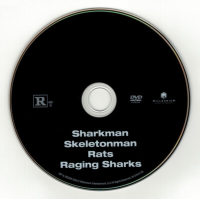 Sharkman, Skeletonman, Rats, Raging Sharks (DVD disc) 4 Horror movies ...