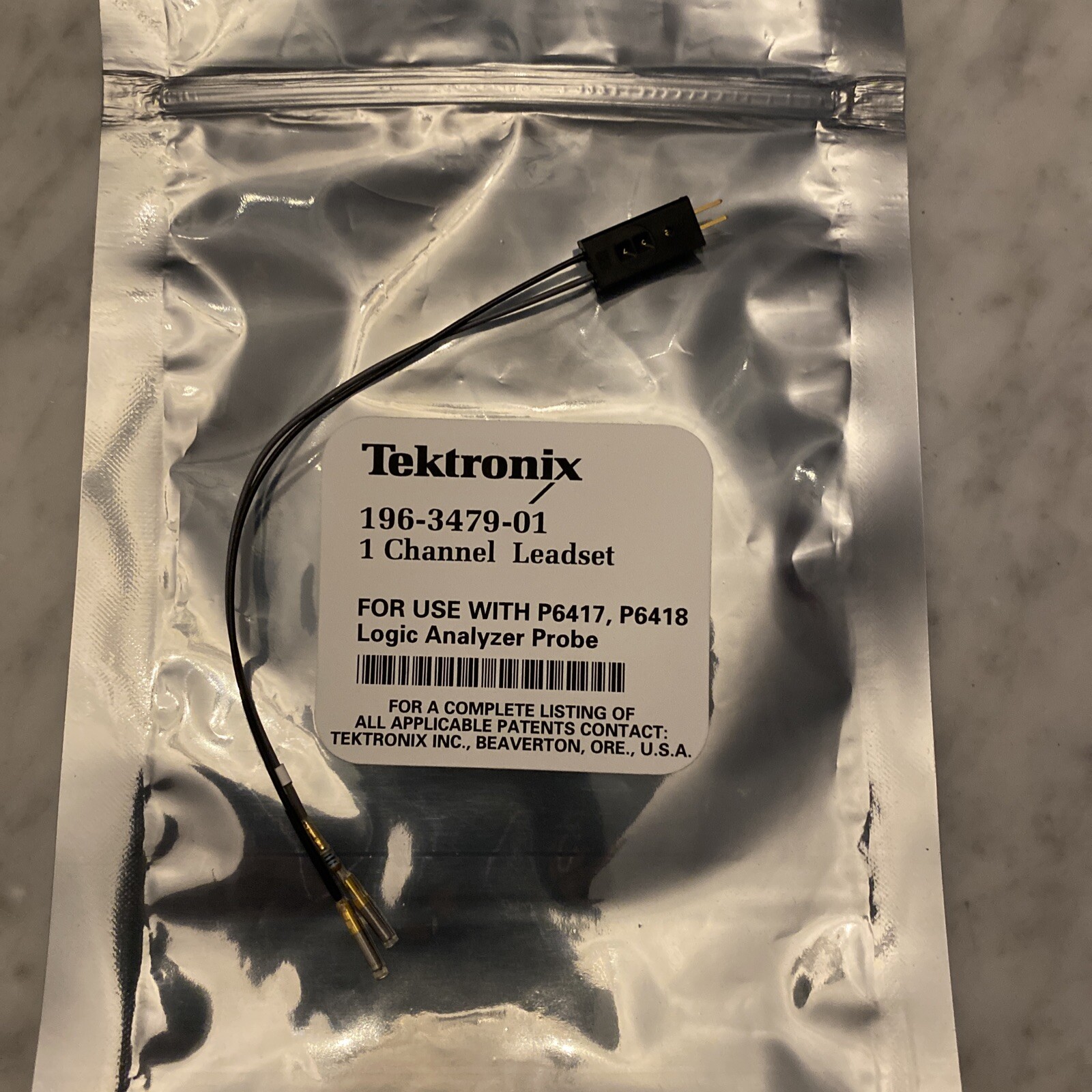 Tektronix 196-3479-01 1 Channel Leadset for Logic Analyzer Probe P6417 ...