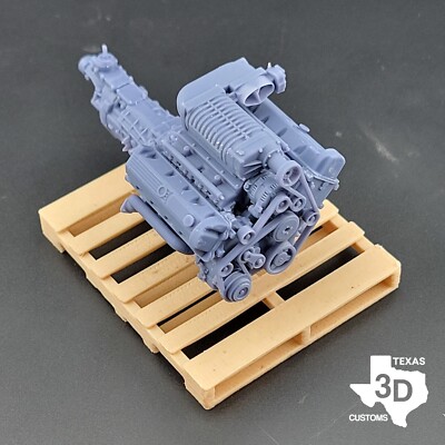 Ford 4.6l 2V Supercharged model engine resin 3D printed 1:24-1:8 scale ...