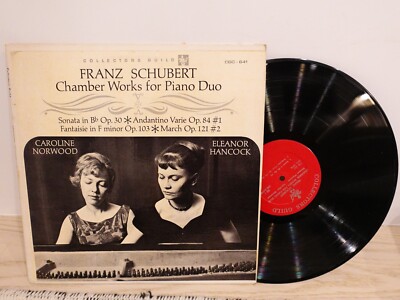 CAROLINE NORWOOD / ELEANOR HANCOCK Schubert Chamber Works Piano Duo ...