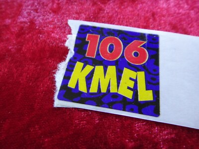 KMEL 106 SAN FRANCISCO RADIO STATION MINI STICKER 1990'S HIP HOP ...