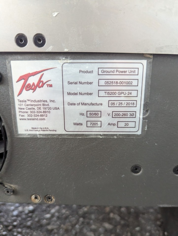 Tesla TI5200GPU-24 Ground Power Unit | eBay