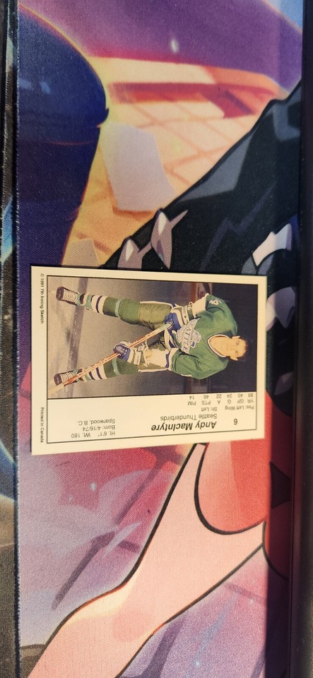 1990-91 7th Inning Sketch WHL Andy MacIntyre Left Wing Seattle ...