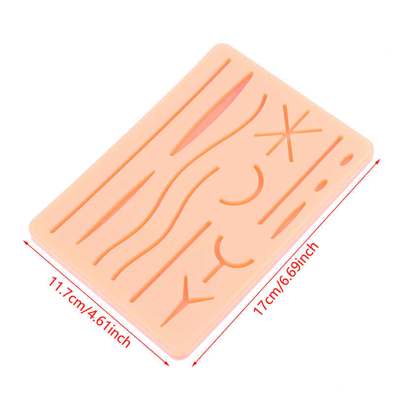 Wound Silicone Suture Pad Human Traumatic Skin Model Suturing Training ...