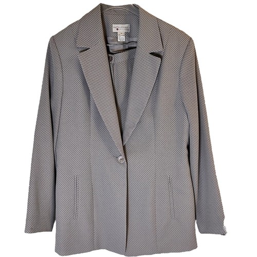 Spiegel Reflections Women's Size 12 Gray Polyester Lined 2 Piece Skirt ...