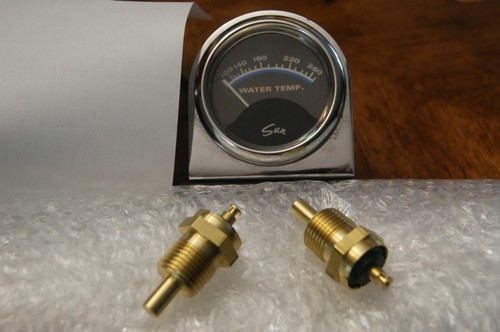 SUN WT-260 temp gauge brass sending unit NEW 1/2 inch NPT | eBay
