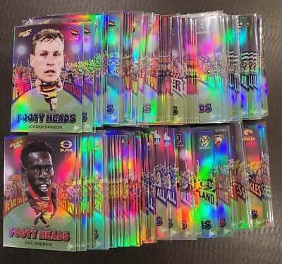 FOOTY HEADS - Only 0.49c each!! (4+) Select 2025 Footy Stars - Pick any ...