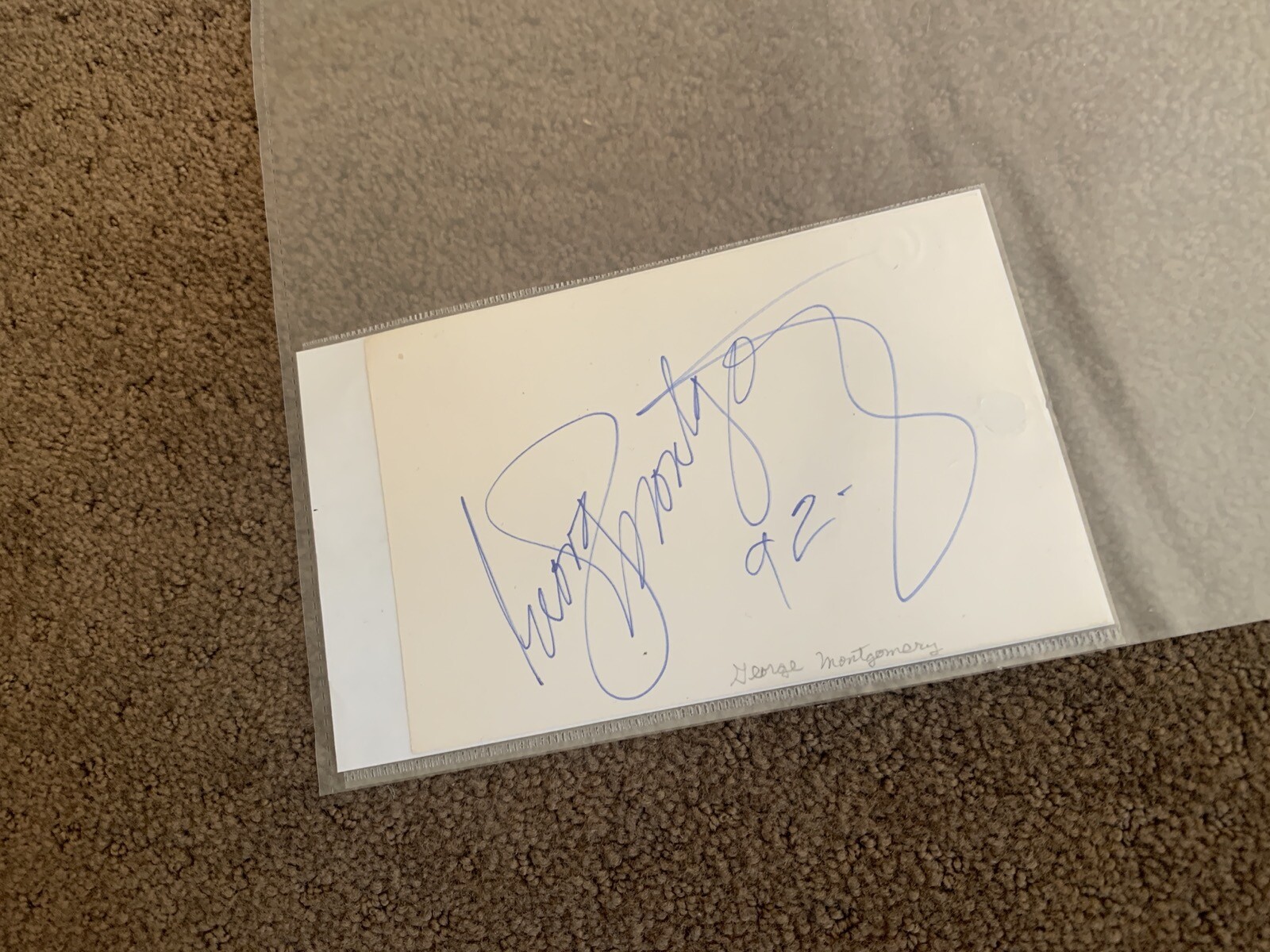 George Montgomery Autographed Card | eBay