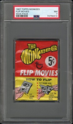 1967 Topps The Monkees Flip Book PSA 7 Wax Pack | eBay