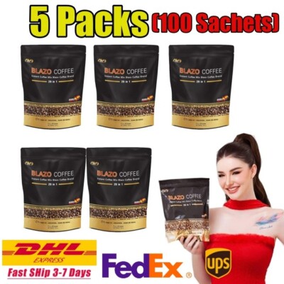 5x BLAZO COFFEE INSTANT MIX 29 in 1 Weight Management Low Fat Detox Diet | eBay
