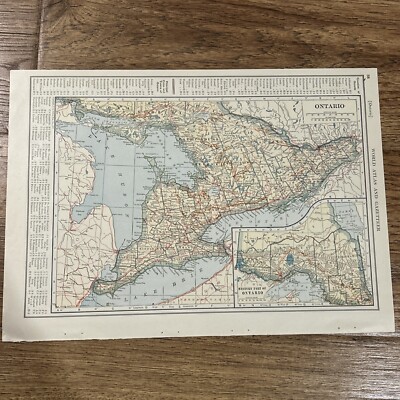 Pre-1900 - Map Of Ontario