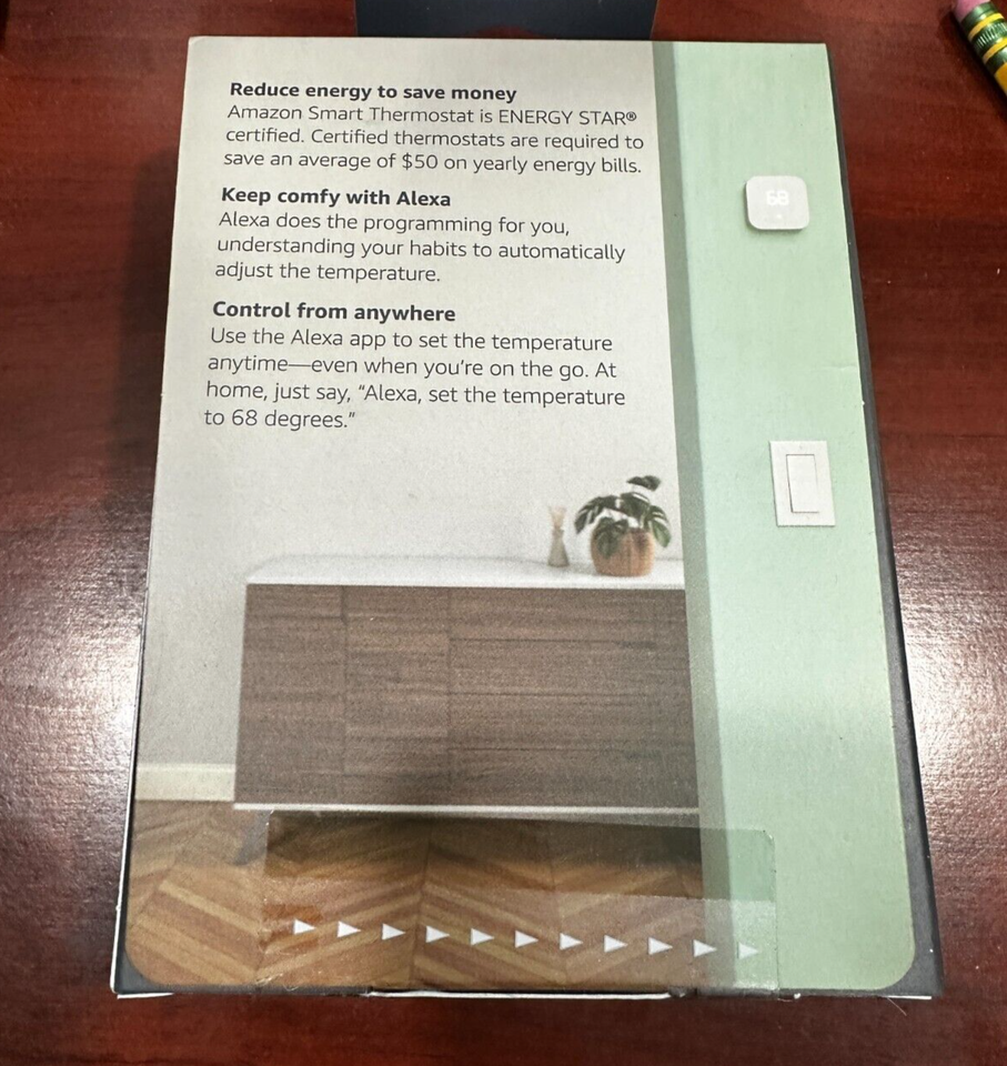 Amazon Smart Thermostat Model S6ED3R with Honeywell Home Thermostat ...