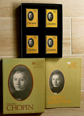CHOPIN Boxed Set 4 Cassettes TIME-LIFE GREAT MEN MUSIC 4TLG555 ...