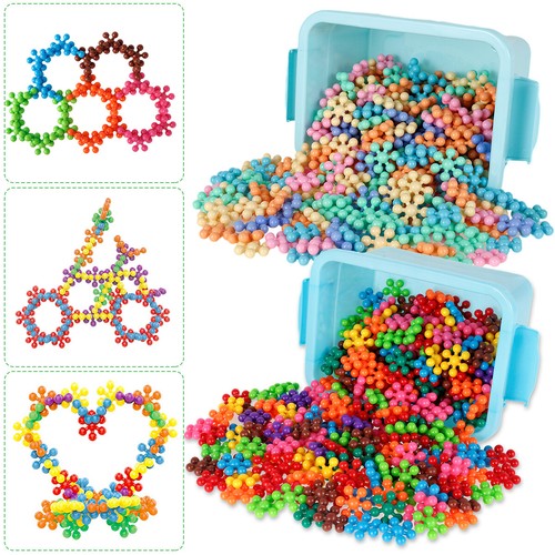 300pcs Interlocking Building Blocks STEM Educational Snow Building ...
