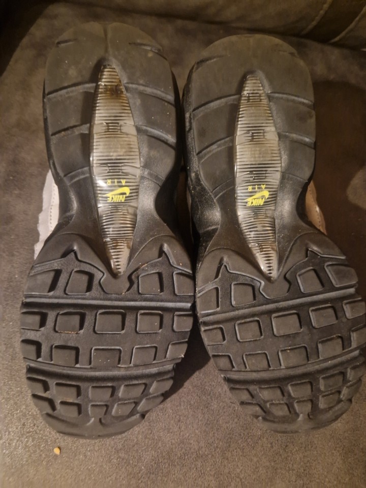 Nike Air Max 95s Black/Grey/Yellow, Size 4.5 | eBay UK
