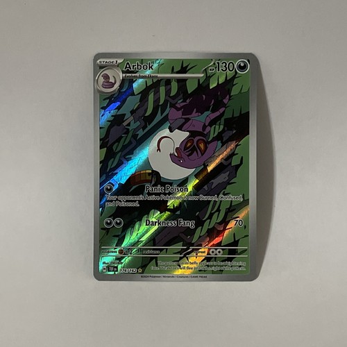 Arbok 176/162 Temporal Forces Holo Illustration Rare Full Art Pokemon ...