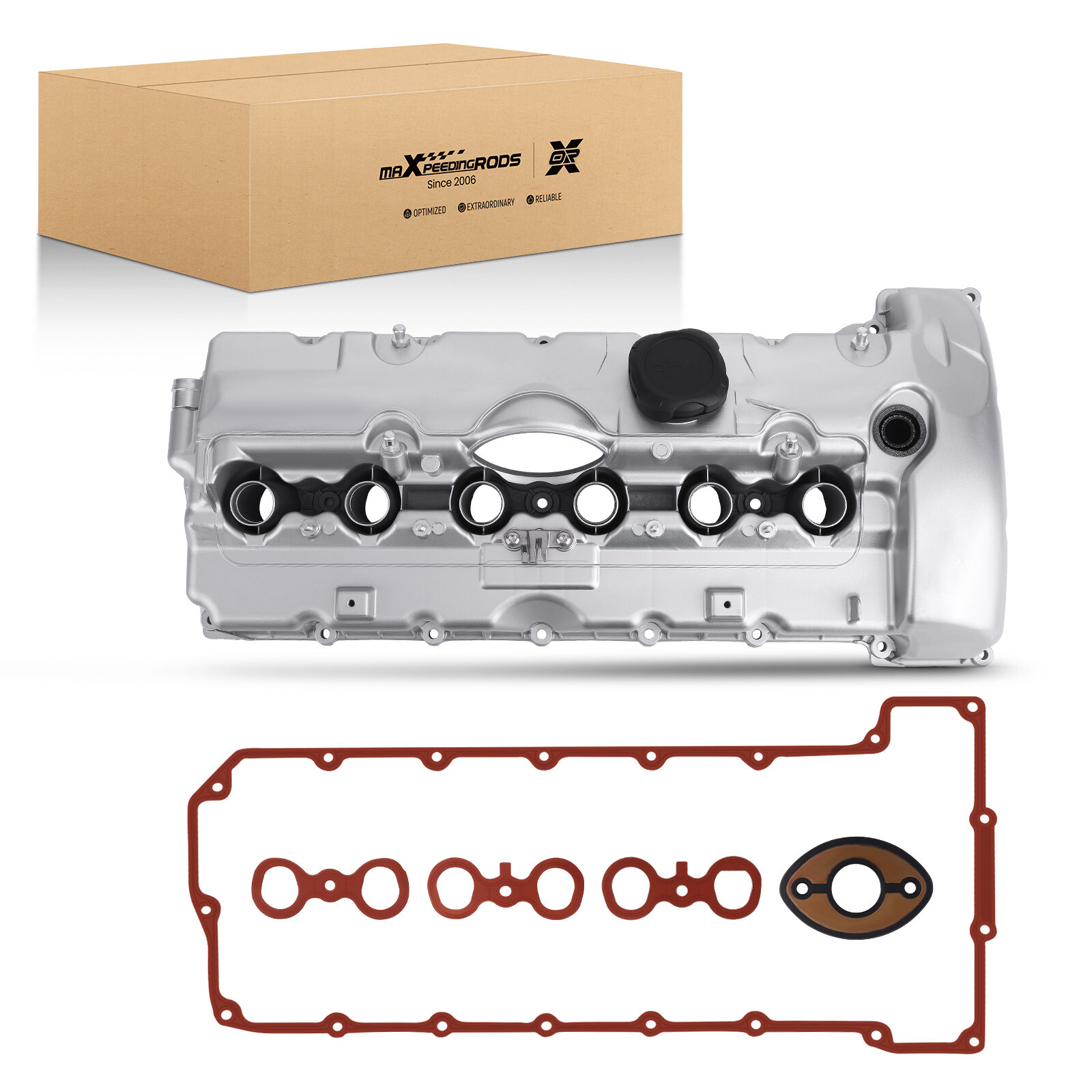 Upgrade Aluminum Valve Cover w/ Oil Cap for BMW N52 325xi 330i 330xi 3 ...