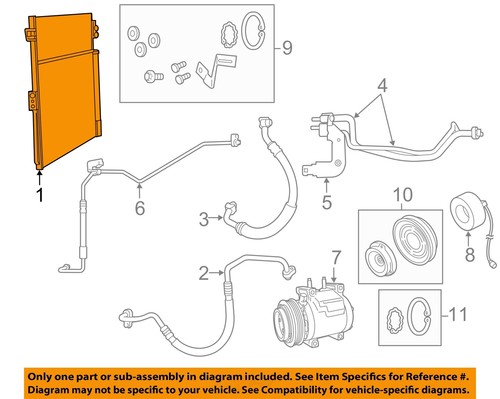 CHRYSLER OEM 11-23 Durango Condenser, Compressor Lines-Condenser ...