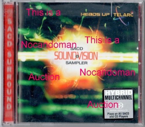 AUDIOPHIL RARE TELARC SACD SOUND & VISION SAMPLER HEADS UP AND SURROUND ...