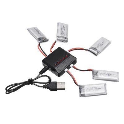 Battery Charger LiPo 3.7V MX2.0 5CH Drone Airplane with Overcharge ...