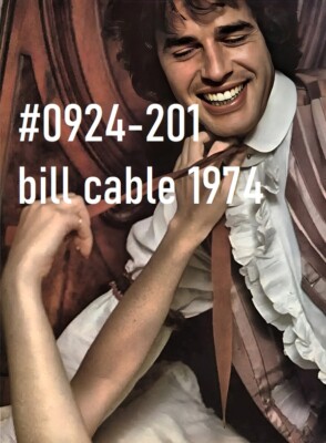 VINTAGE MALE PORTRAIT #0924-201 -bill cable 1974 -free shipping in usa ...