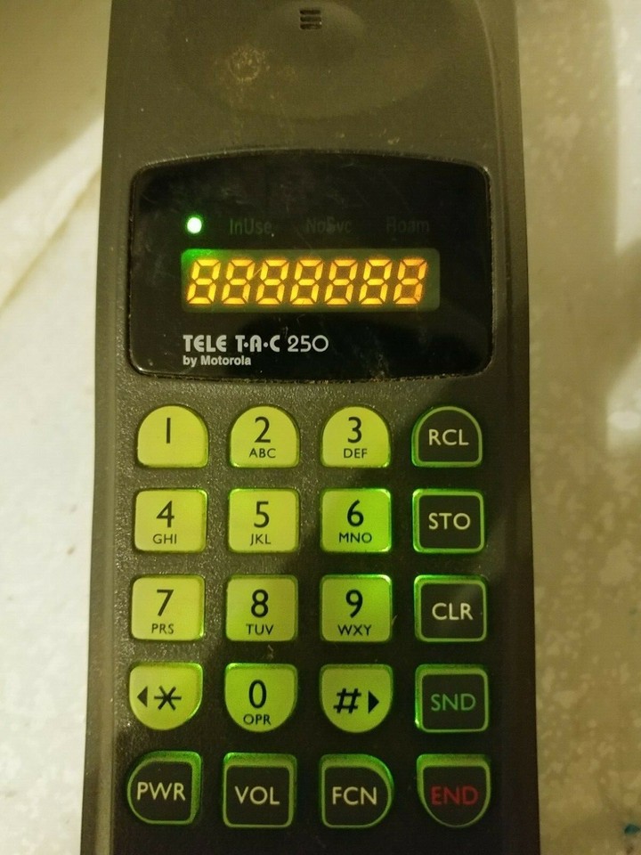 Vintage Motorola TELE TAC T-A-C 250 Cell Cellular Phone | eBay
