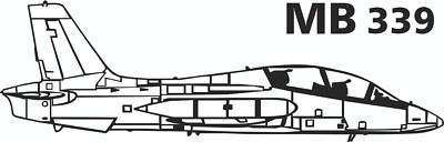 Car Sticker Airplane MB 339 Decal | eBay