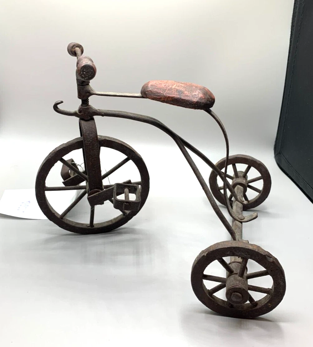 Vintage Antique Metal Tricycle