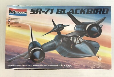 Monogram 1/72 SR-71 BLACKBIRD Plastic Model Kit 5810 NISB 1984 ...