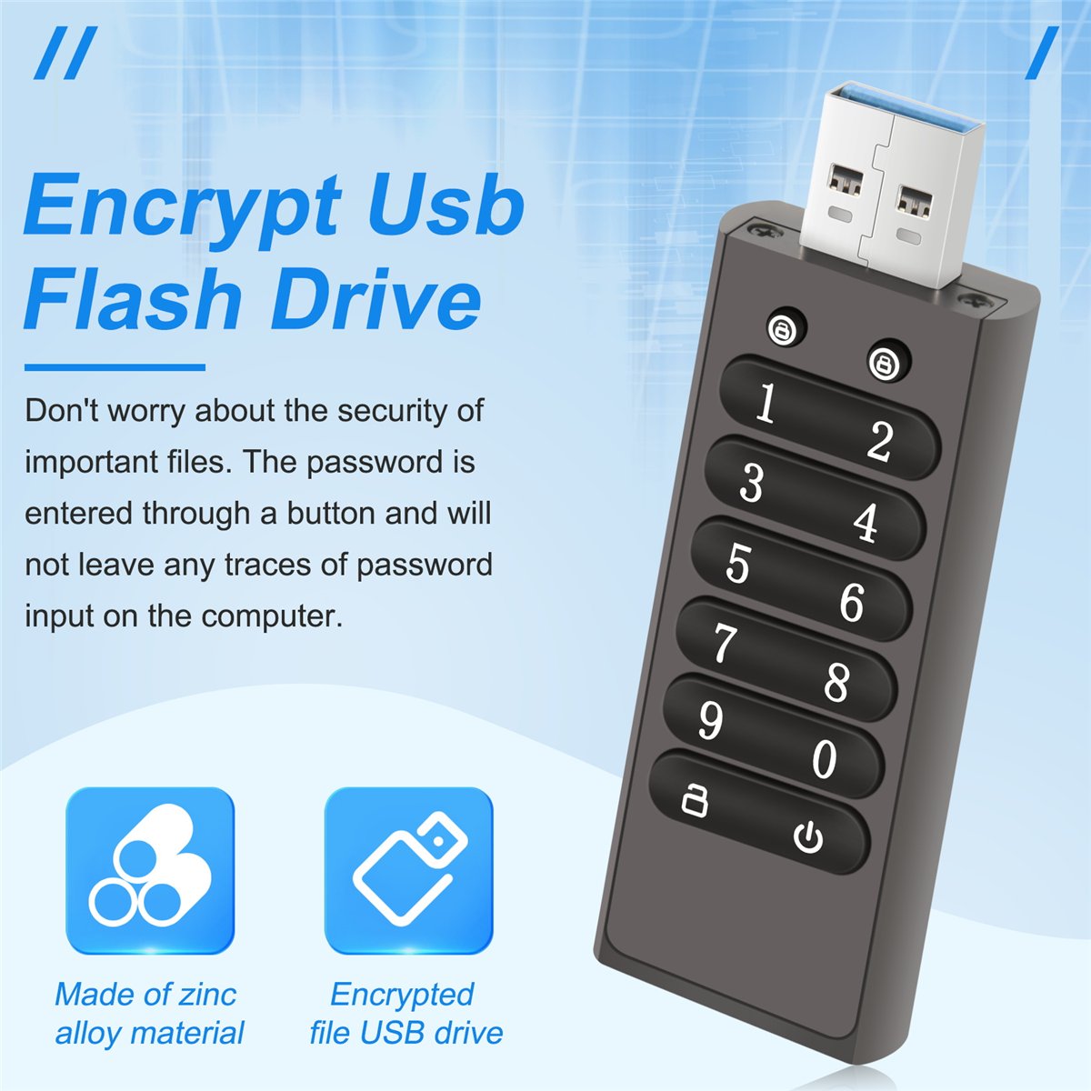 1X(Secure USB Drive, 32GB Encrypted USB Flash Drive Hardware9131 | eBay