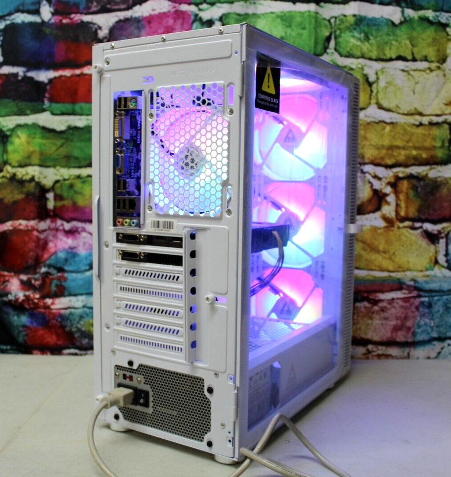 Custom White Gaming Desktop PC Intel Core i7 3.40 Quad 32 GB SSD Nvidia ...