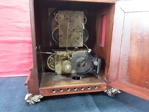 Rare New Haven Westminster Chime Bracket Clock Unusual Two Movements ...