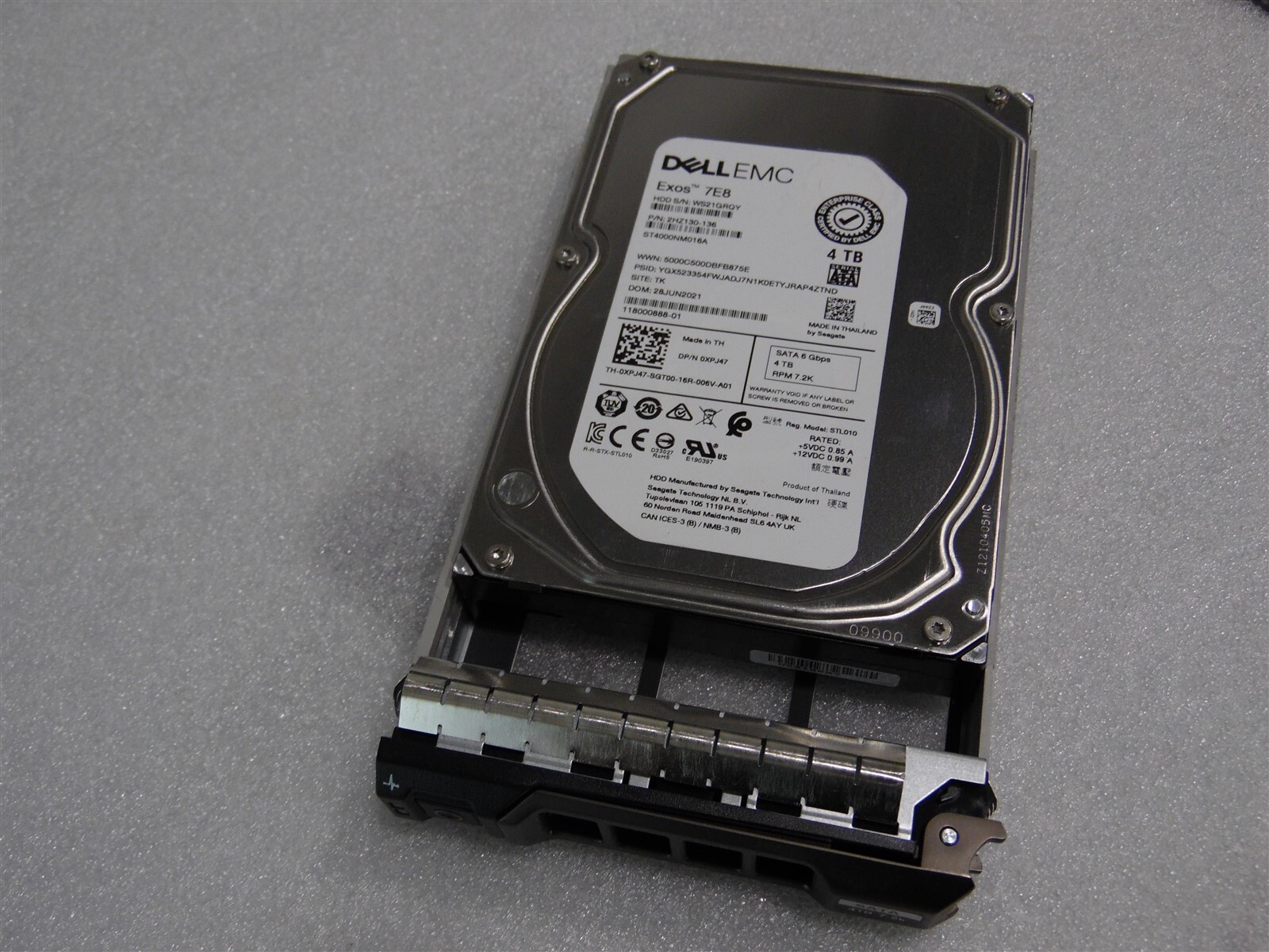 4TB 7.2K 6Gb/s DELL HDD SATA 3.5" SERVER POWEREDGE T640 T440 T430 R730 ...