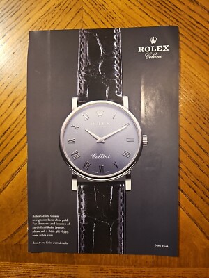 Vintage Rolex Geneve Cellini Classic Watch Magazine Print Ad | eBay