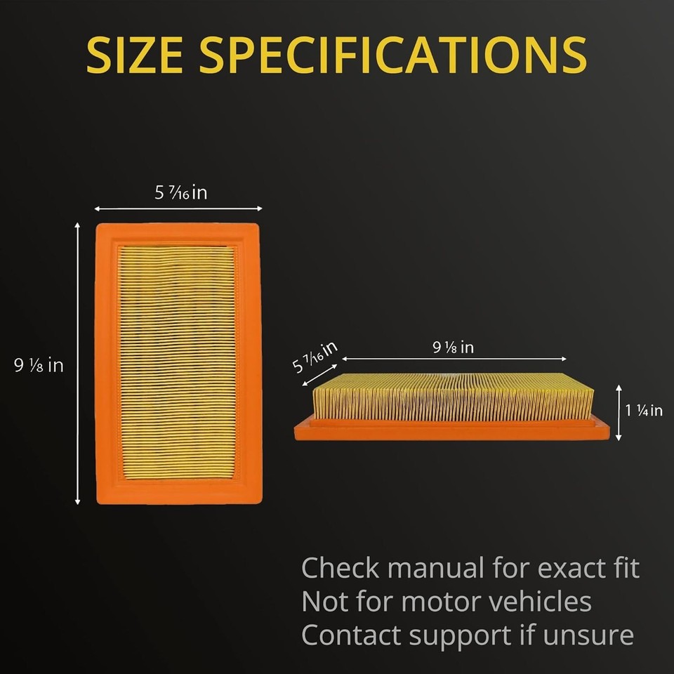UGP Air filter replacement 10KW - 26KW for Generac 0J8478S & 0J8478 ...