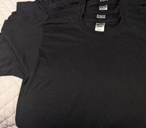 Jerzees M Heavyweight T-shirts Black Lot of 6 | eBay