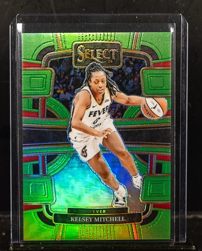 KELSEY MITCHELL 2024 Panini Select Concourse WNBA Neon Green Prizm 40/ ...
