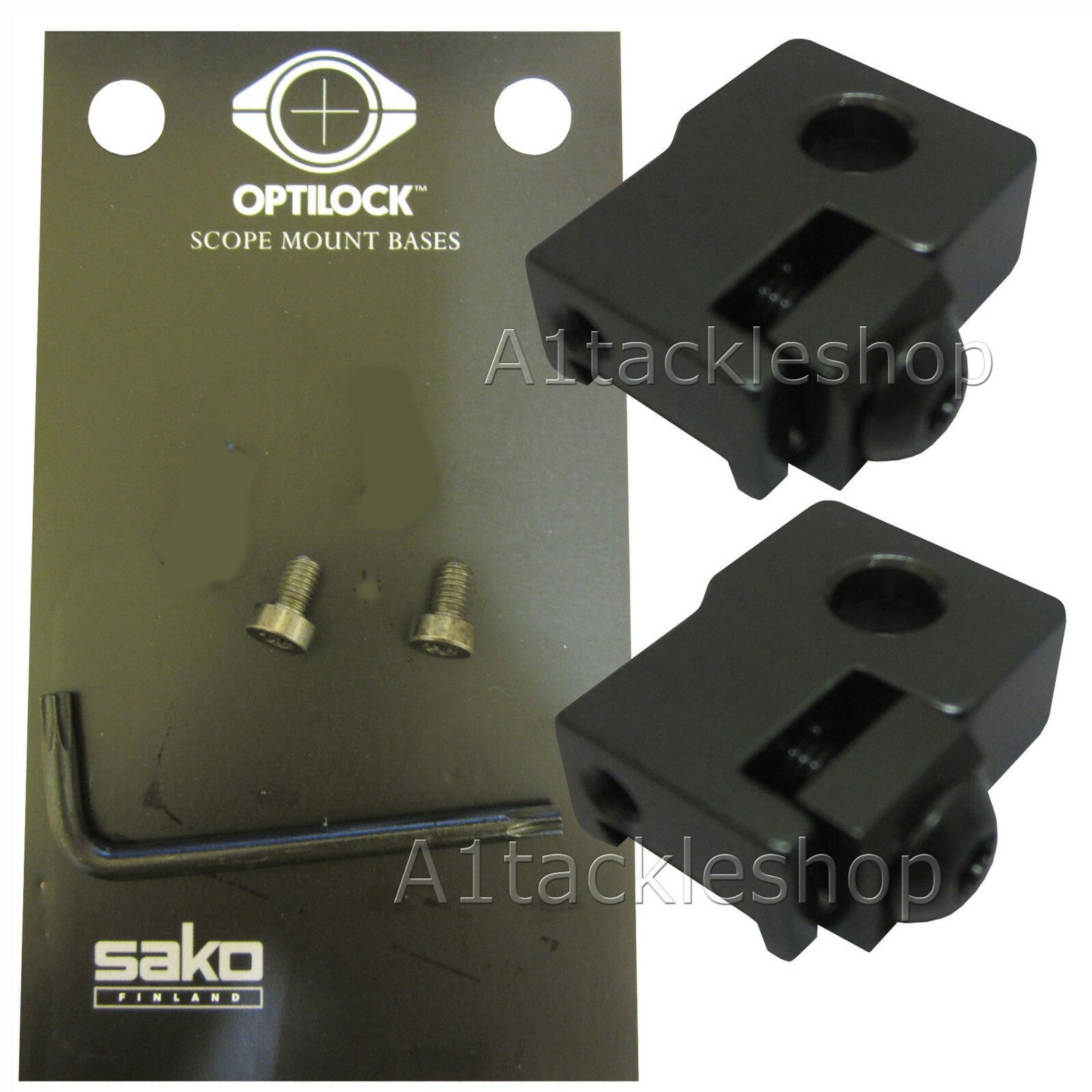 Optilock S11862354 11mm Rifle Bases for Dovetail Rail Finnfire, Quad ...