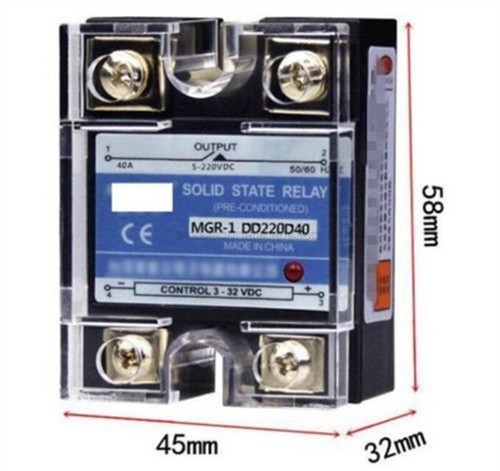 40A 3-32VDC Input New Solid State Relay Dc To Dc DD220D40 Ssr To 5 ...