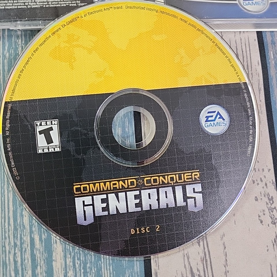 Command & Conquer: Generals DISC 2 ONLY with Case (PC, 2003) Very Good ...