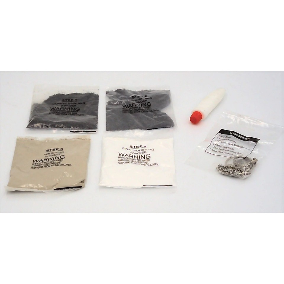 24 Packs of 4 Step Rock Tumbler Grit and Polish Refill Kit 6 LBS of ...