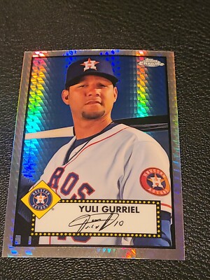 YULI GURRIEL #391 2021 Topps Chrome Platinum Anniversary X-fractor | eBay