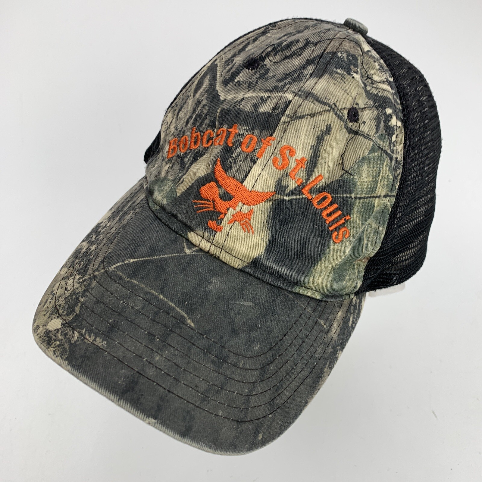 Bobcat of St Louis Camo Ball Cap Hat Snapback Baseball - Gem
