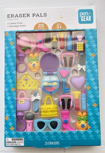 Eraser Pals | 25 Piece Set | Ring Lipstick Purse | Gomas Pals | Pen ...