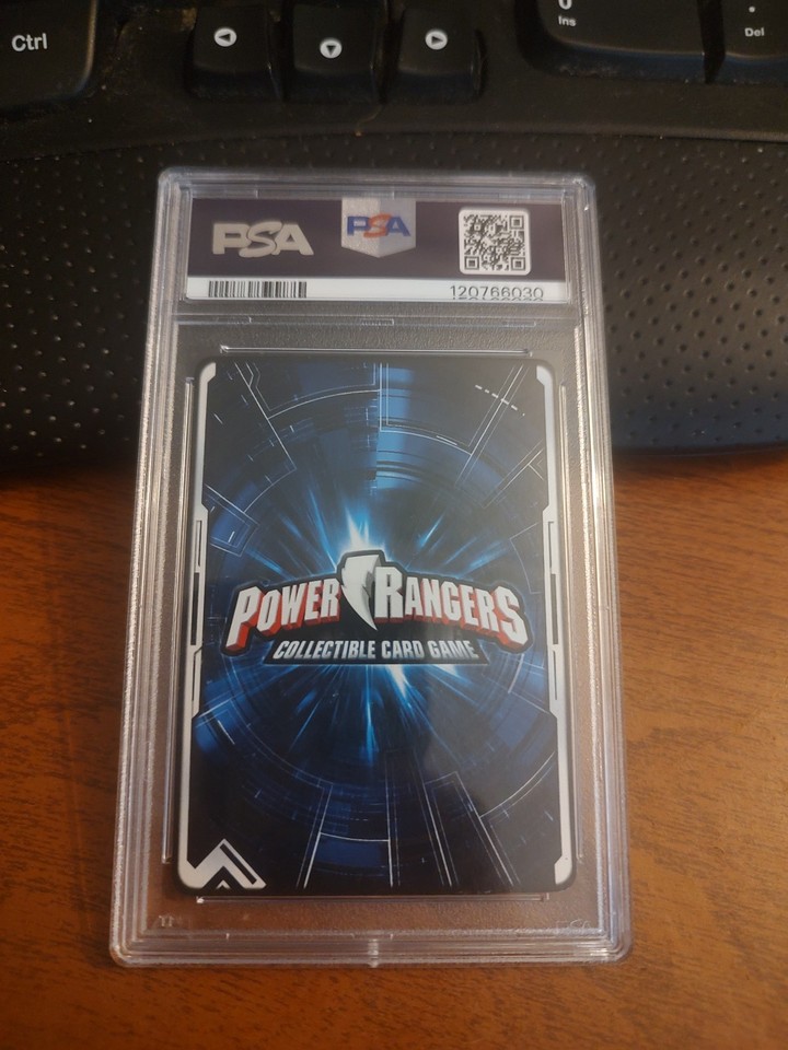 2008 Power Rangers CCG White Tigerzord Tiger Mode Gold Letters, PSA 3 ...