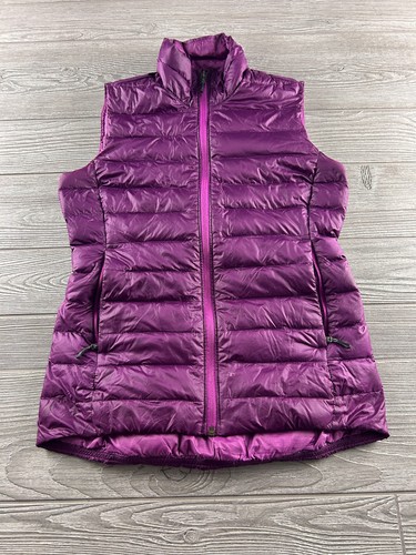 REI Co-op Down Puffer Vest Lightweight Purple Full Zip Pockets Women's ...