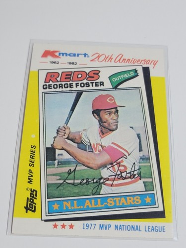 GEORGE FOSTER 1982 Topps KMart Odd #32 of 44. REDS | eBay