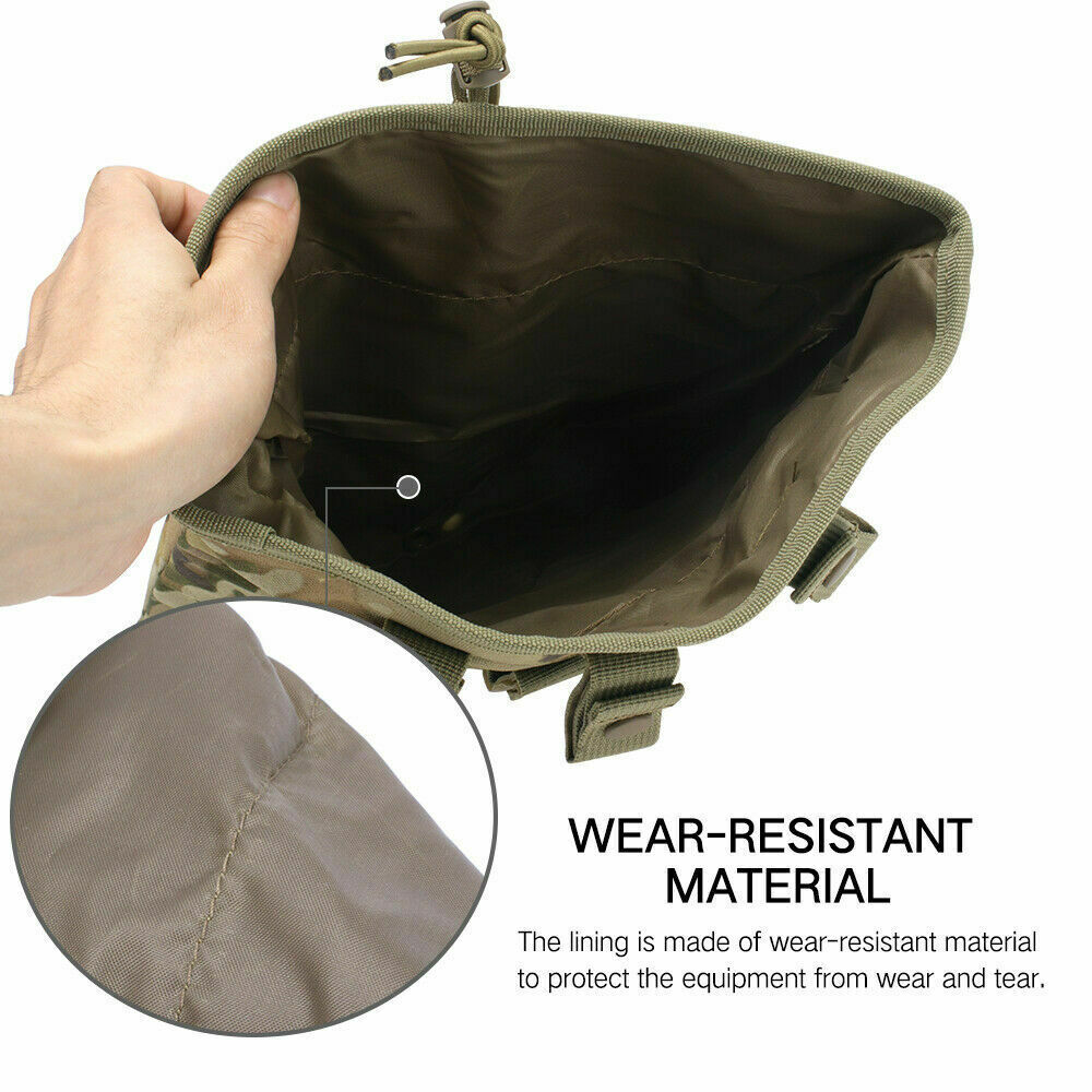 Military Tactical MOLLE Large Dump Pouch Magazine Drop Pouch Utility ...