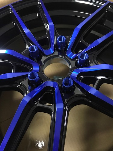 17x8 Black Blue Wheel Konig Myth 5x4.5 43 for sale online | eBay
